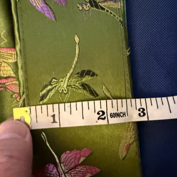 Bags | Vibrant Green And Pink Mini Bag With Dragonfly Pattern | Poshmark